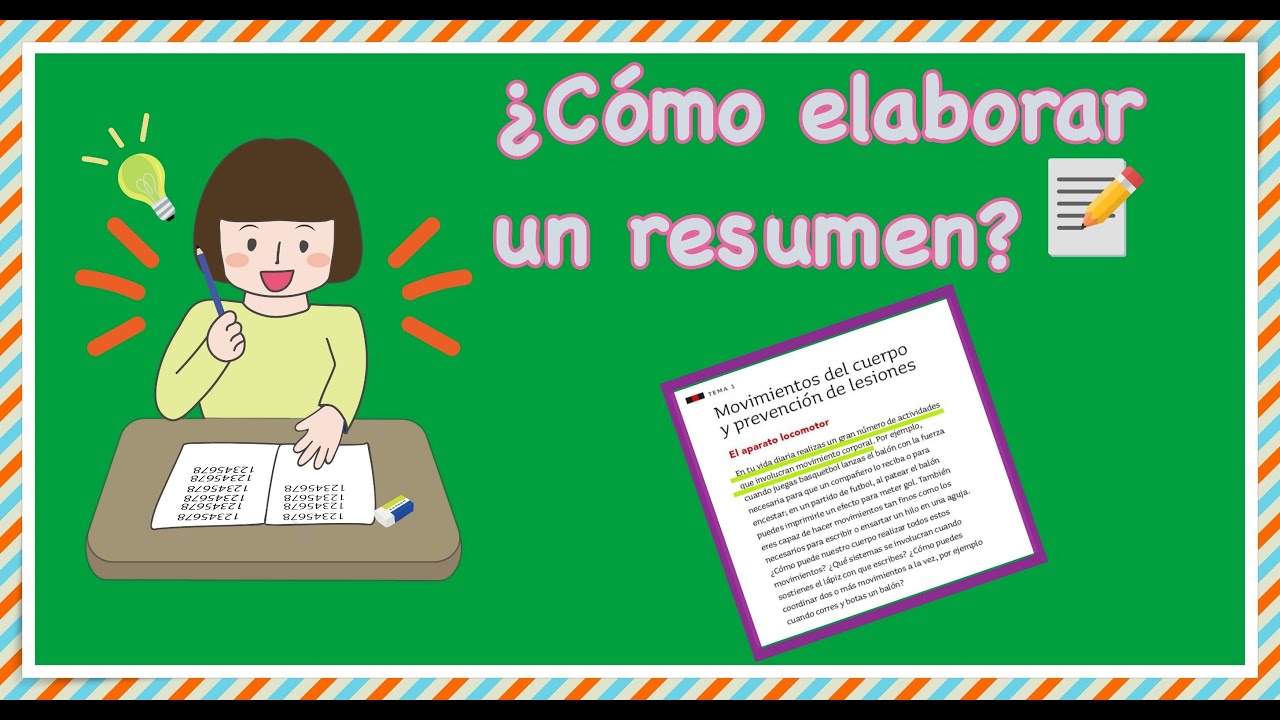 Como hacer un resumen de un texto - Educatrami